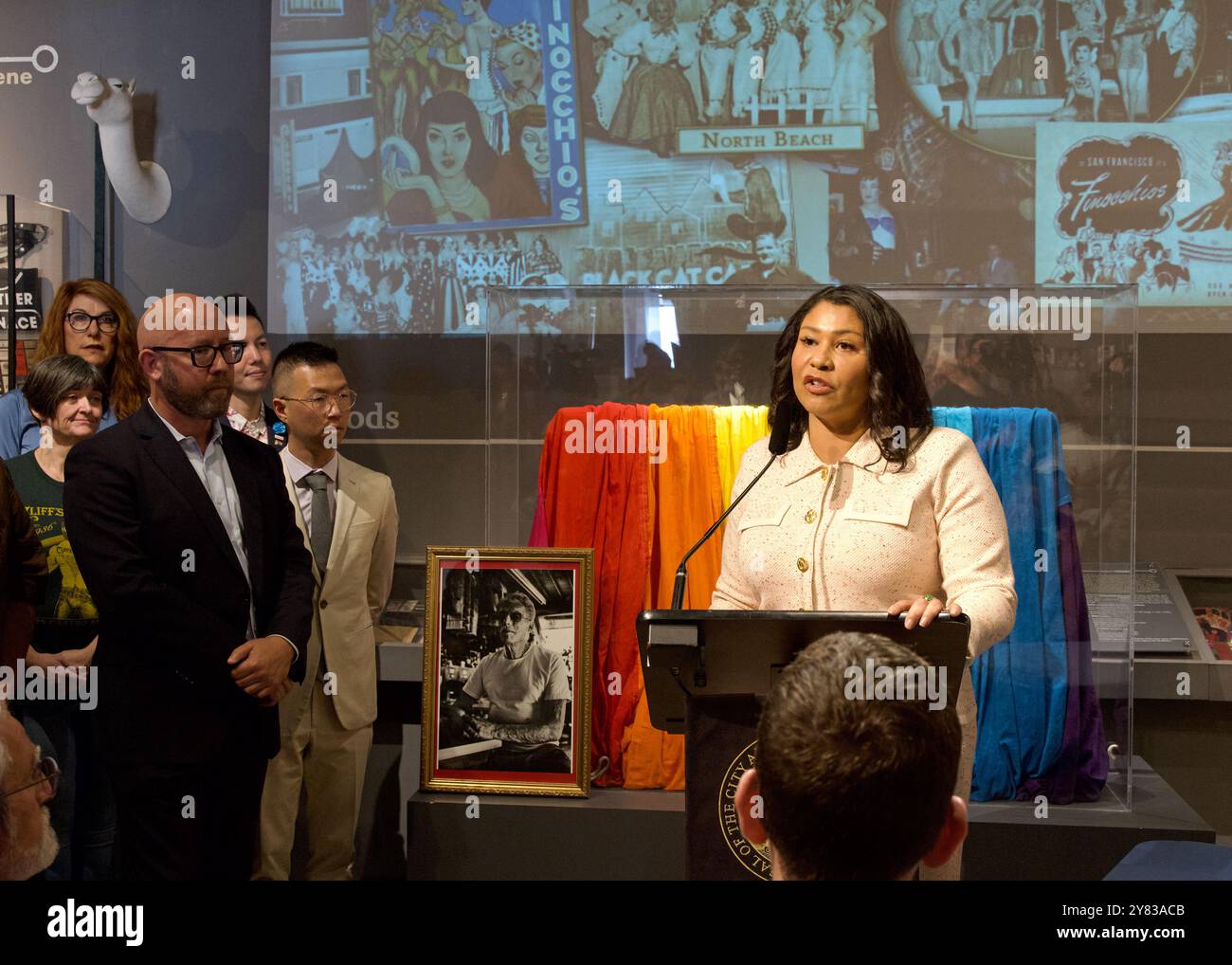 San Francisco, CA - Sept 13, 2024: Mayor London Breed speaking at the ...