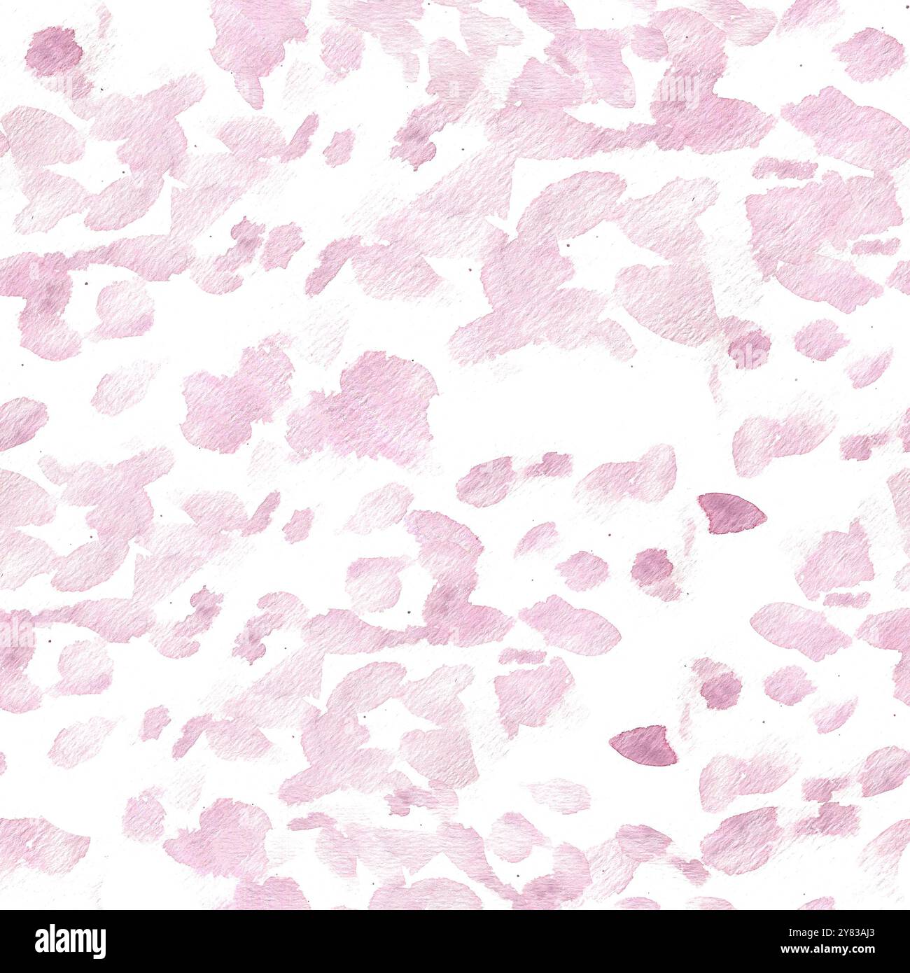 Abstract watercolor texture in pale pink spots isolated. Seamless ...