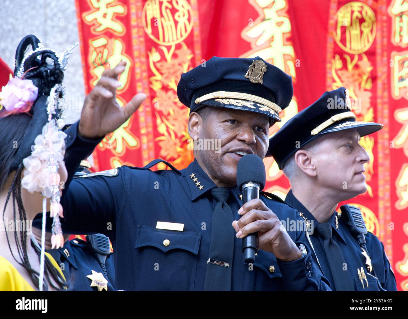 San Francisco, CA - Sept 14, 2024: Police Chief Bill Scott speaking at ...