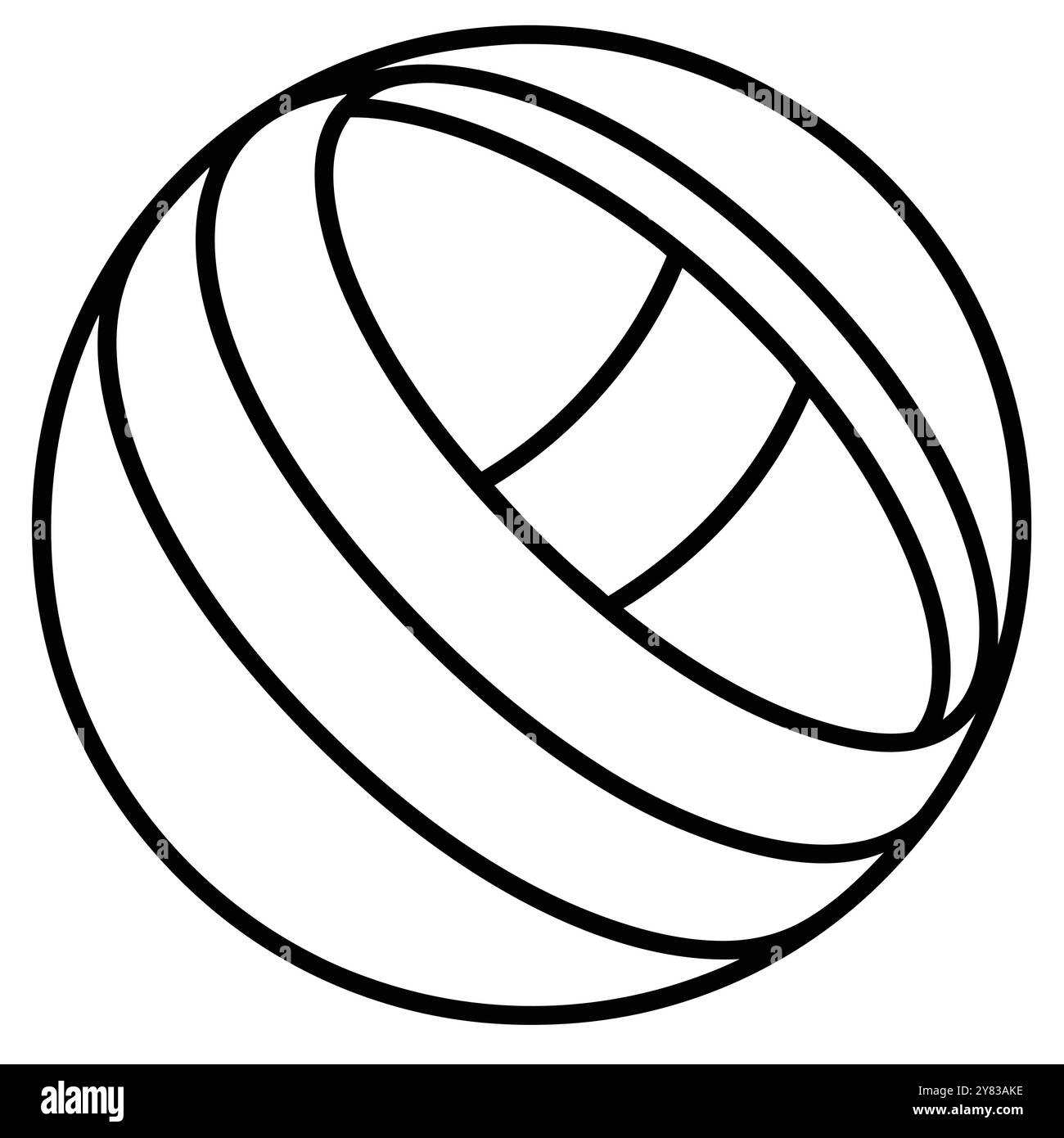 Minimalist 3d sphere logo hi-res stock photography and images - Alamy