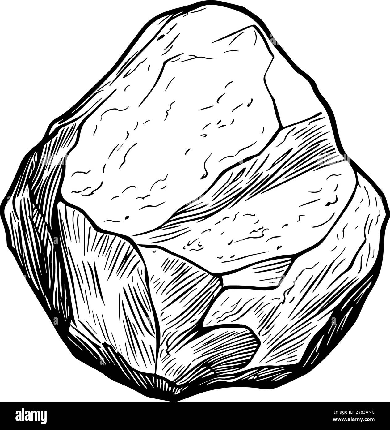 Stone, Rock hand-drawn Illustration Stone, Rock hand-drawn Illustration ...