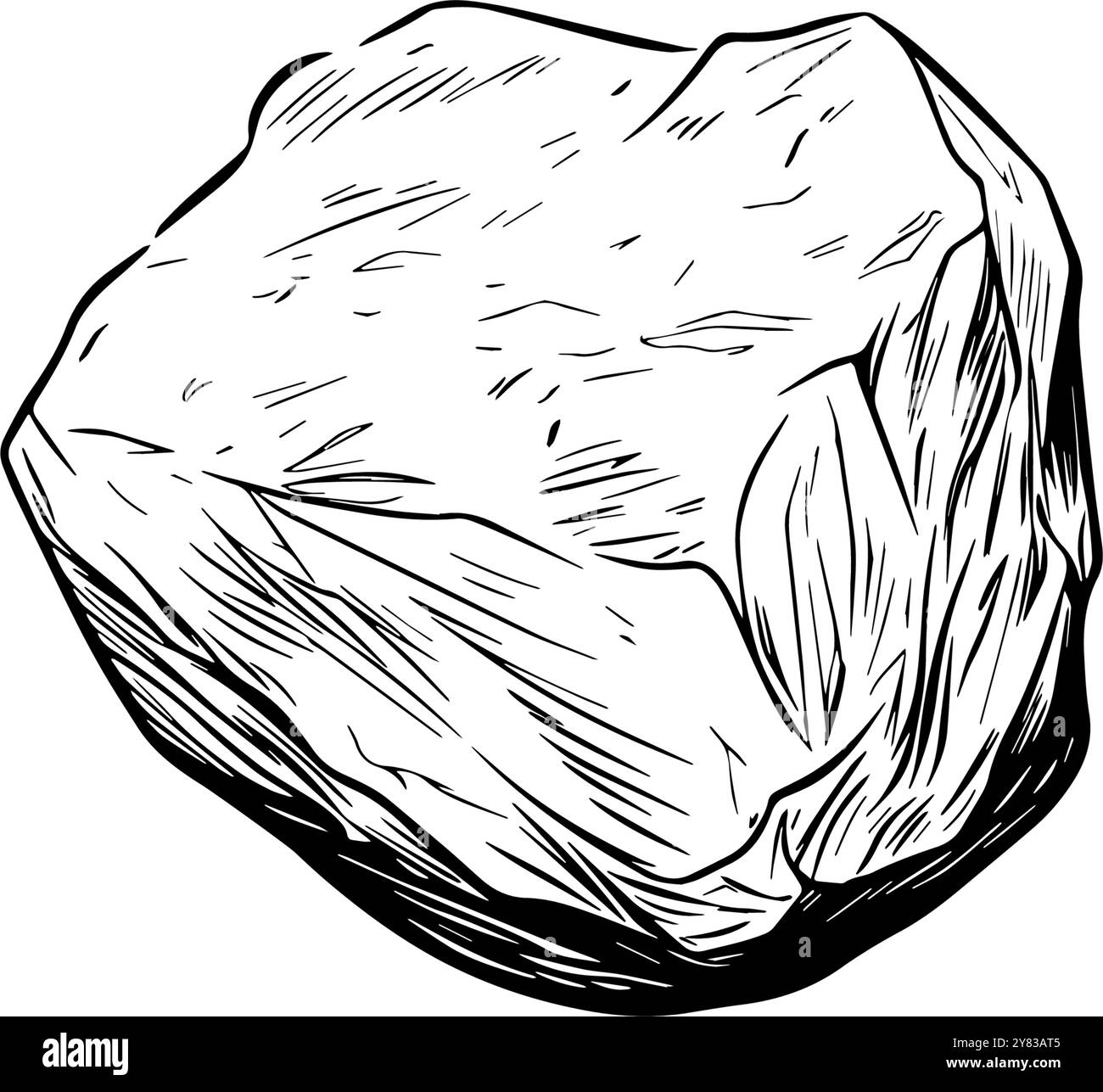 Stone, Rock hand-drawn Illustration Stone, Rock hand-drawn Illustration ...