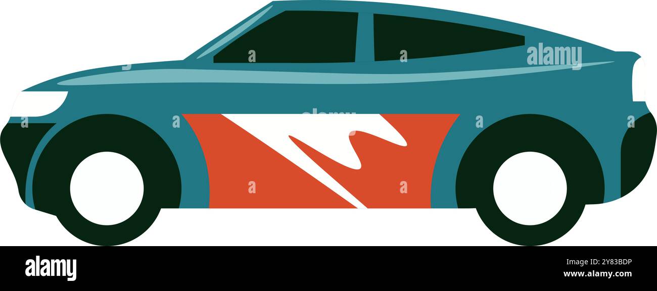 Racing Car Vector Illustration isolated Stock Vector Image & Art - Alamy