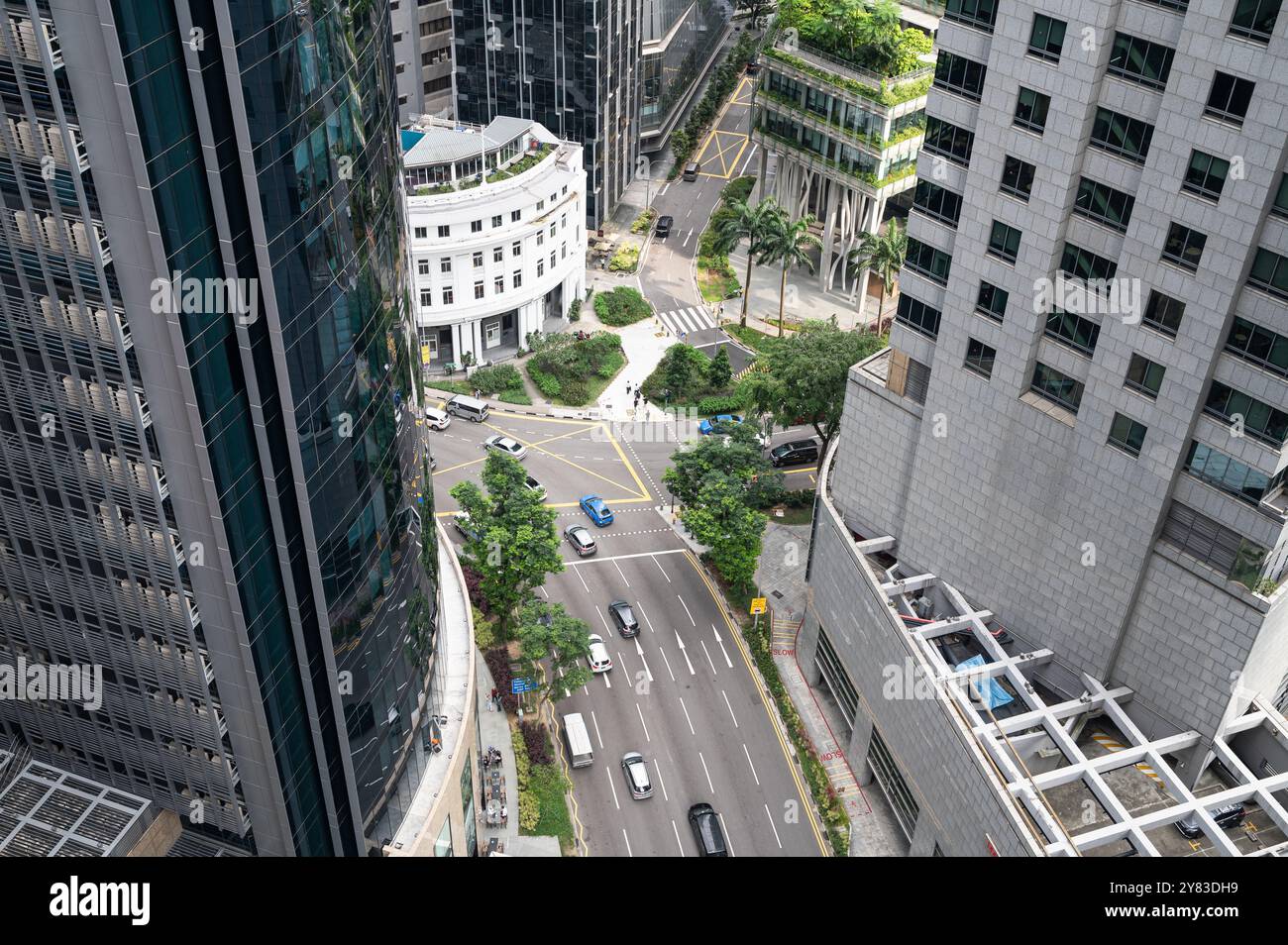 01.08.2023, Singapore, Republic of Singapore, Asia - View from the ...