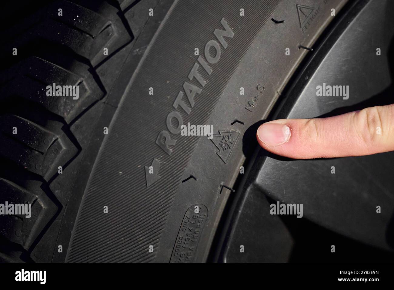 Bavaria, Germany - October 1, 2024: A finger points to the Alpine ...