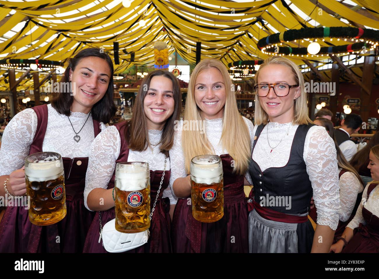 MUNICH, GERMANY - SEPTEMBER 30: Maria Luisa Grohs of FC Bayern Muenchen ...