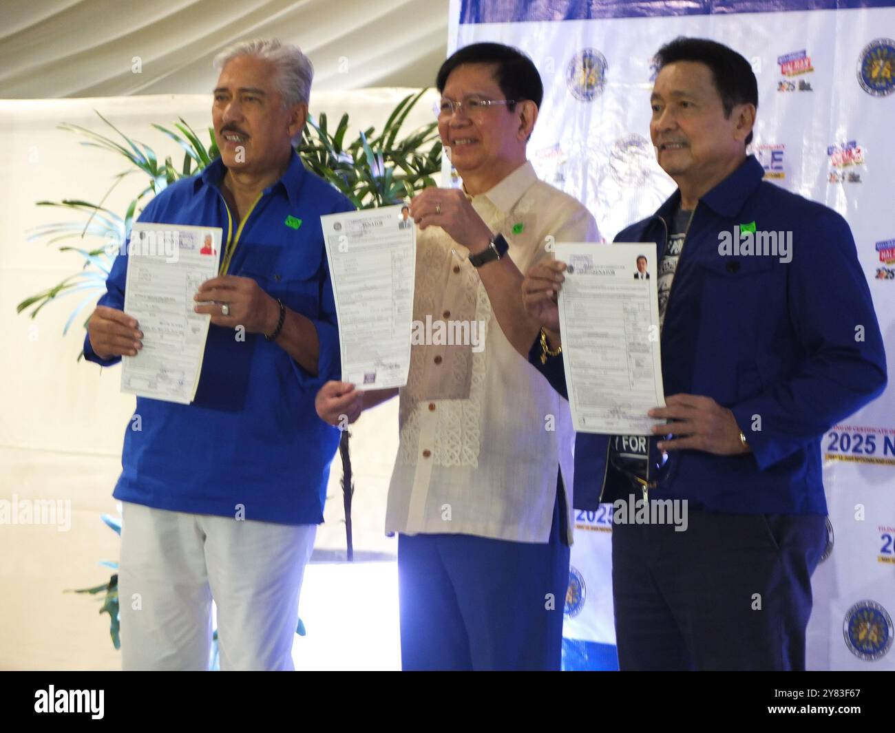 Manila, Philippines. 02nd Oct, 2024. Reelectionist Vicente "Tito" Sotto ...