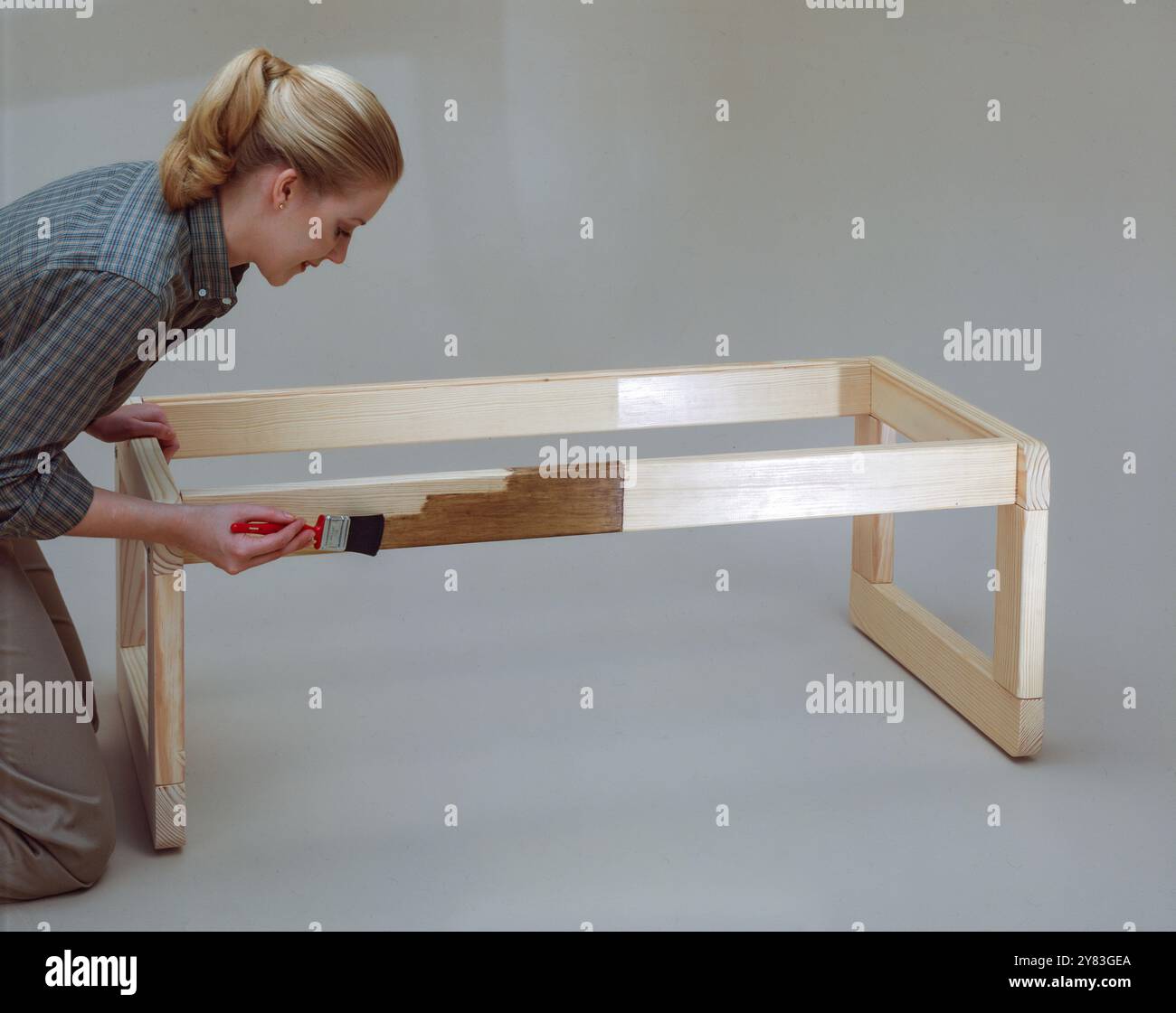 Room of self assembled furniture from kits Stock Photo - Alamy