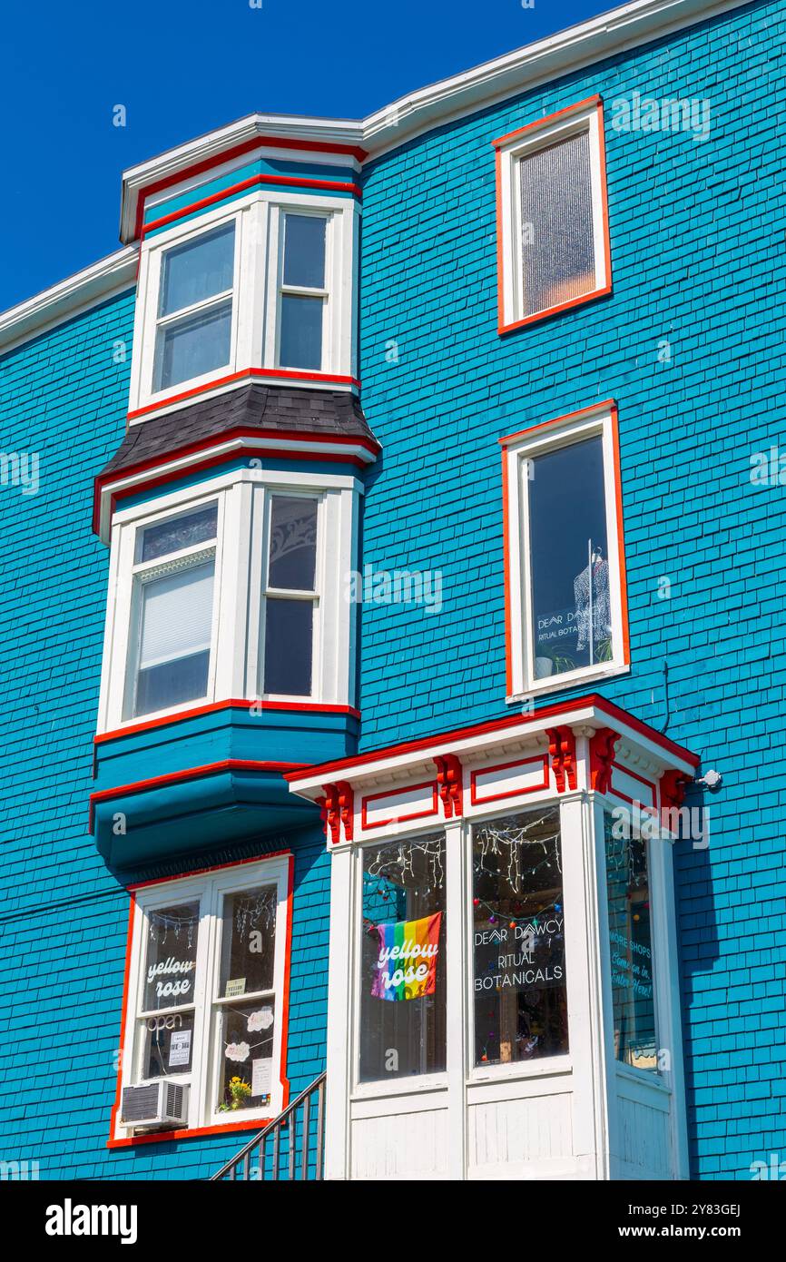 Jelly Bean Row, St. John's, Newfoundland, Canada Stock Photo - Alamy