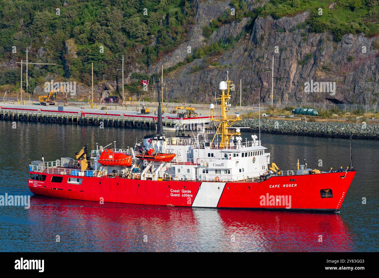"Cape Roger" Coast Guard vessel, St. John's, Newfoundland, Canada Stock ...
