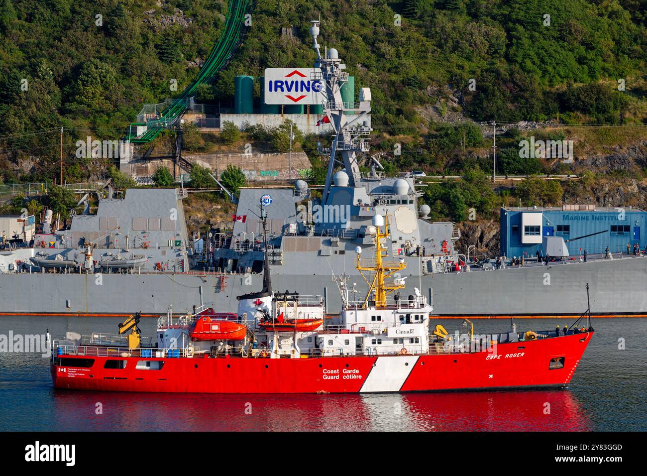 "Cape Roger" Coast Guard vessel, St. John's, Newfoundland, Canada Stock ...