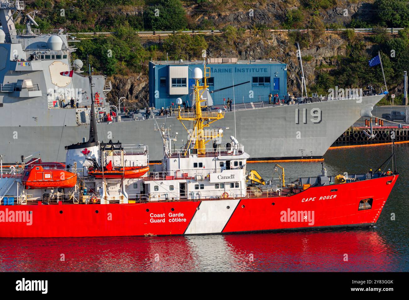 "Cape Roger" Coast Guard vessel, St. John's, Newfoundland, Canada Stock ...