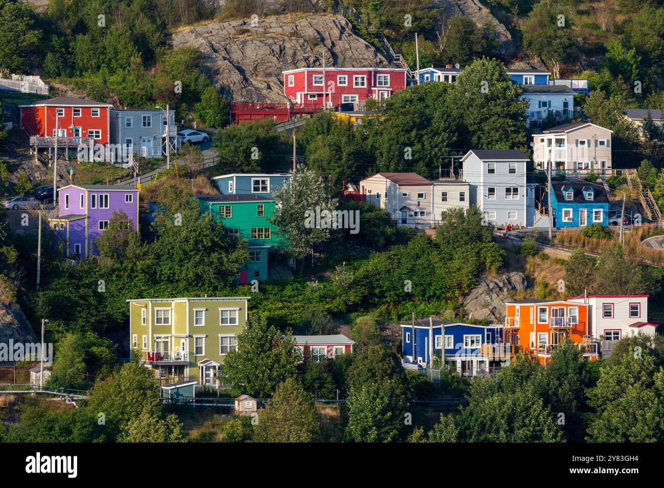 Houses in the Narrows, St. John's, Newfoundland, Canada Stock Photo - Alamy