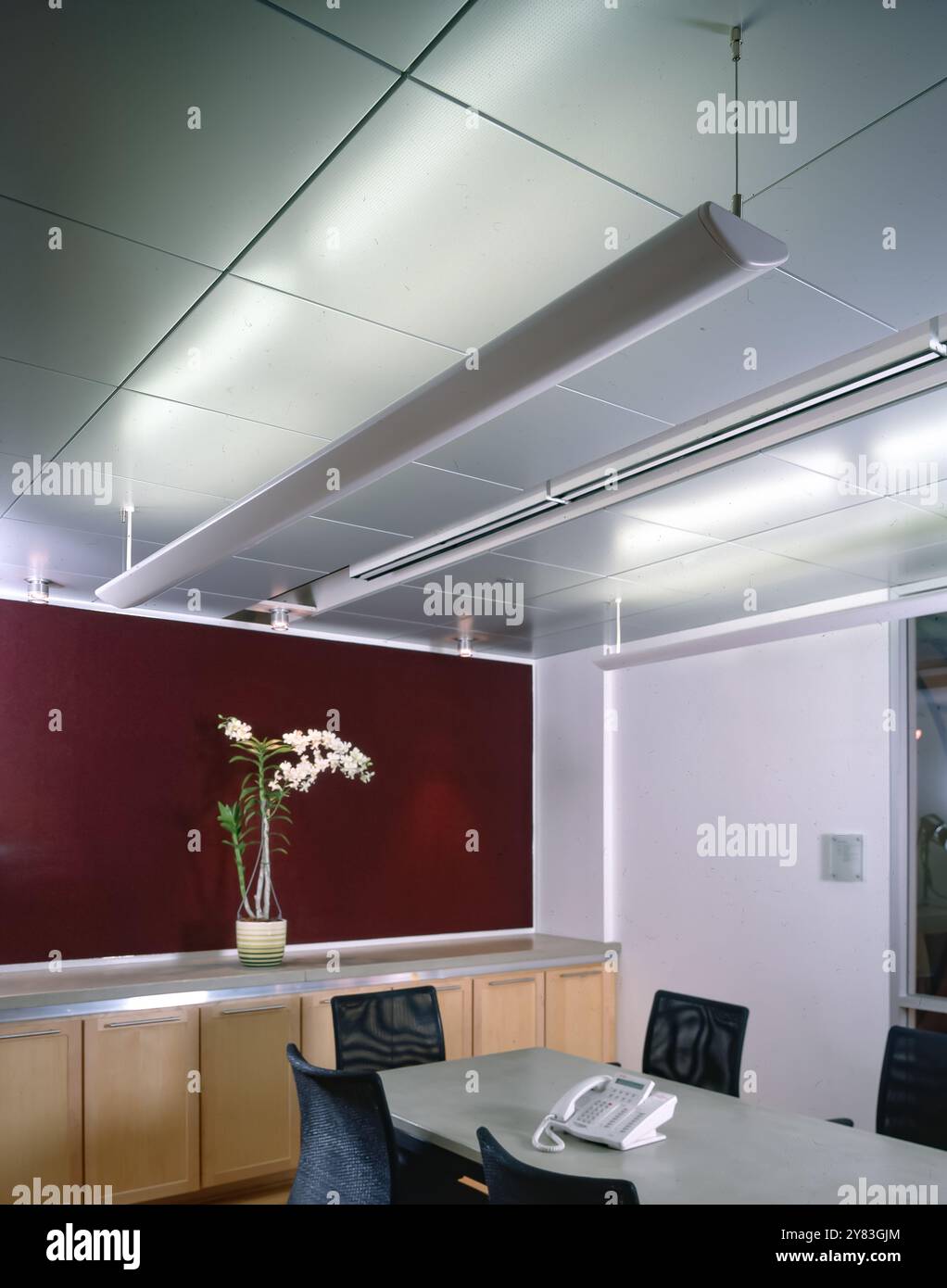 Unique modern style architectural business office interior Stock Photo ...