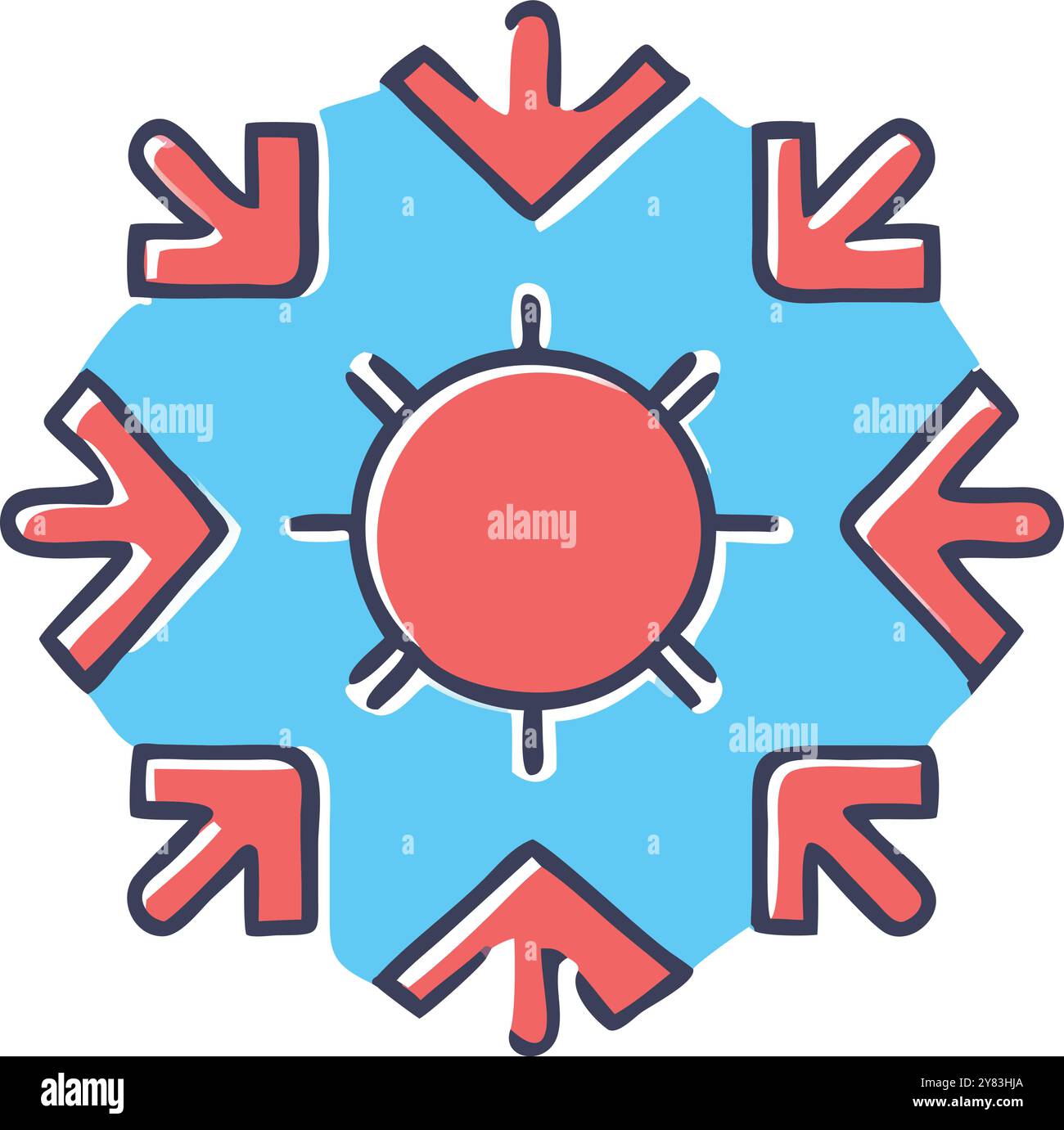 Convergence arrows hi-res stock photography and images - Alamy
