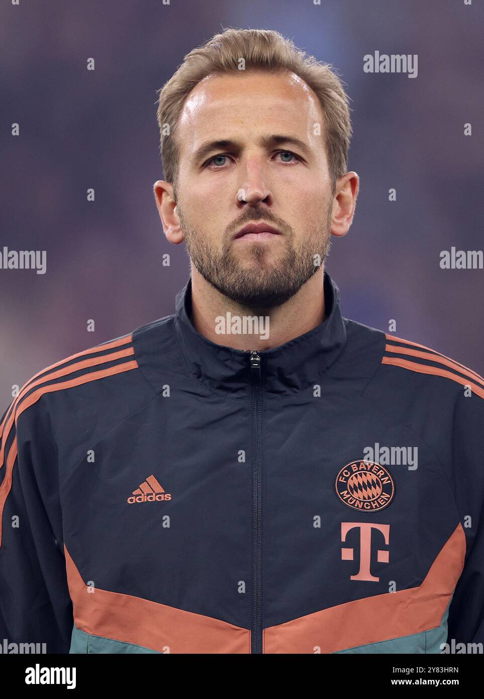 Birmingham, UK. 2nd Oct, 2024. Harry Kane of Bayern Munich lines up ...
