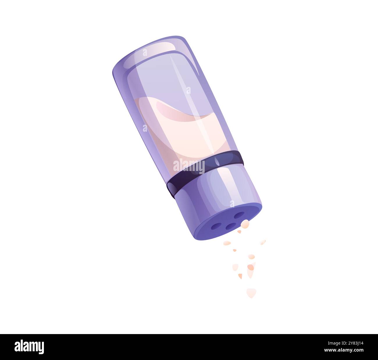 Salt shaker, isolated cartoon vector kitchen bottle, condiment jar with ...