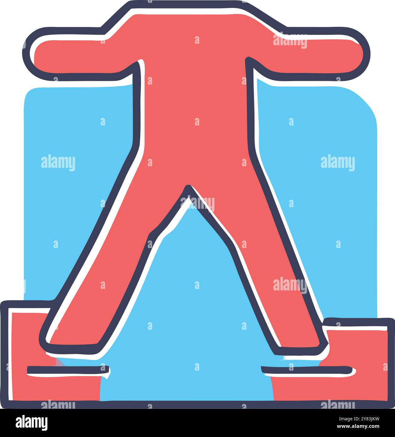 Simple standing yoga pose Stock Vector Images - Alamy