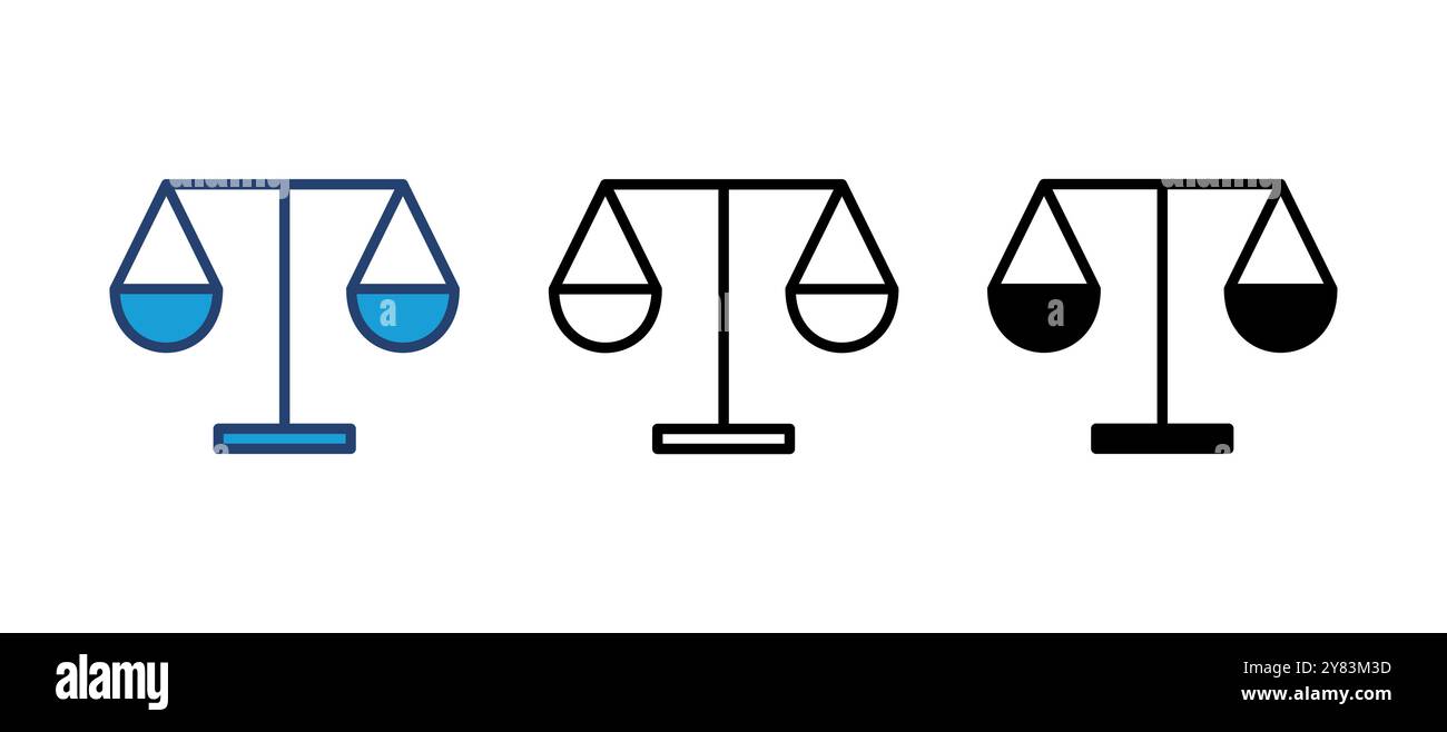 Scales icon vector. Law scale icon. Scales vector icon. Justice Stock ...