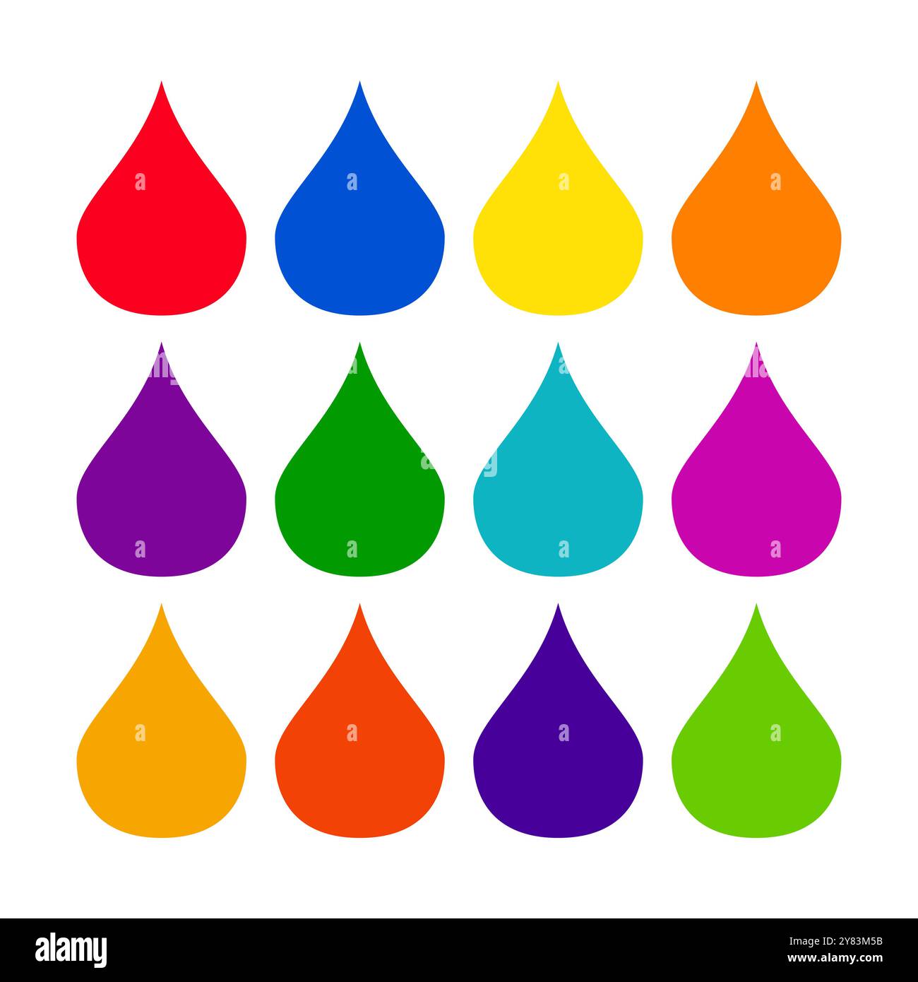 Water drop colors. Abstract background. Abstract Colored Palette Guide ...