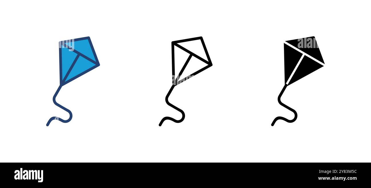 Kite icon vector. kite vector icon Stock Vector Image & Art - Alamy