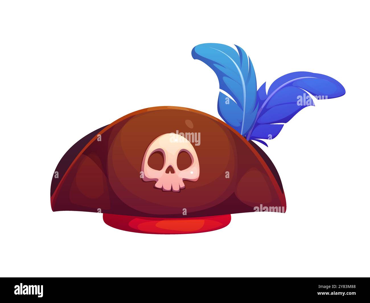 With a hat with feathers photo Stock Vector Images - Alamy