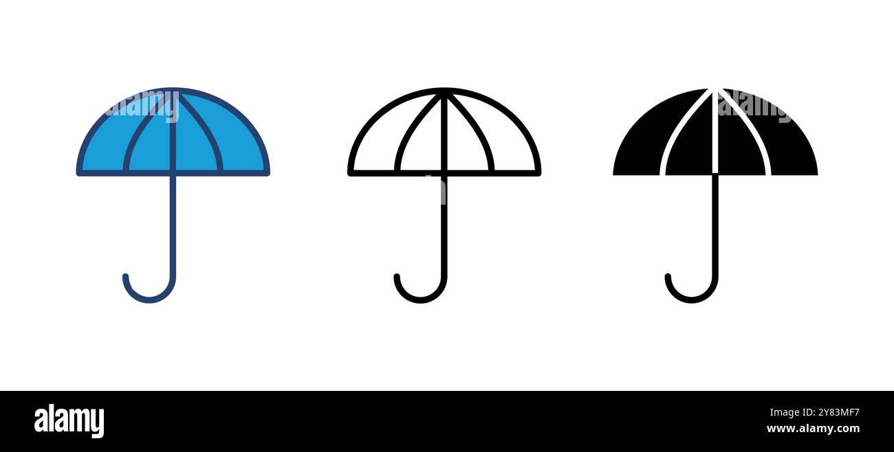 Umbrella icon vector. umbrella sign icon Stock Vector Image & Art - Alamy