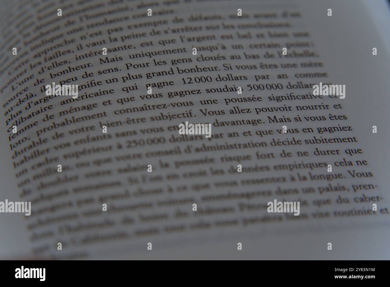 Close-Up of French Book Pages: A Glimpse Inside Literature Stock Photo ...
