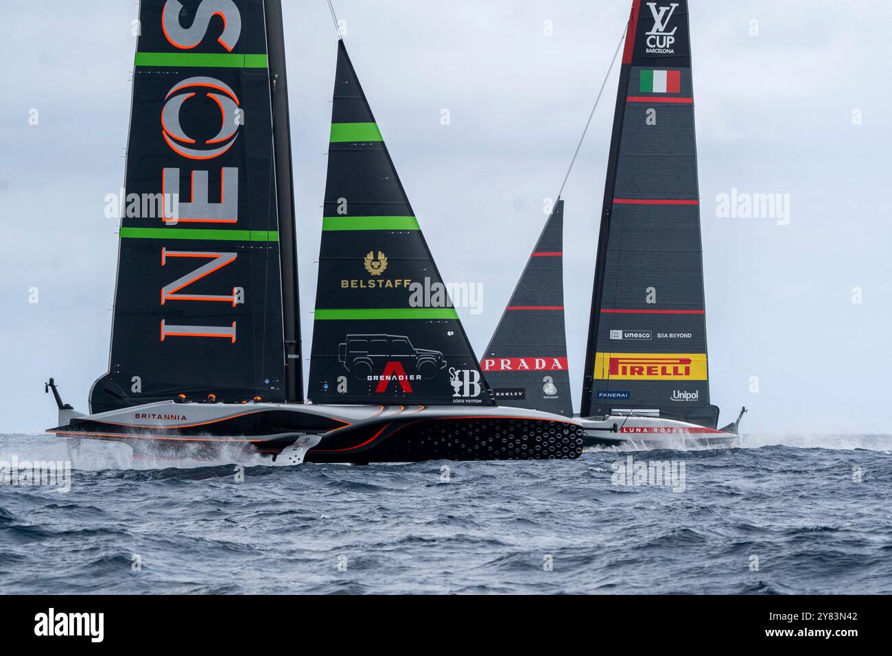 Ineos and Luna Rossa racing again each other in race n. 10 of 2024 ...
