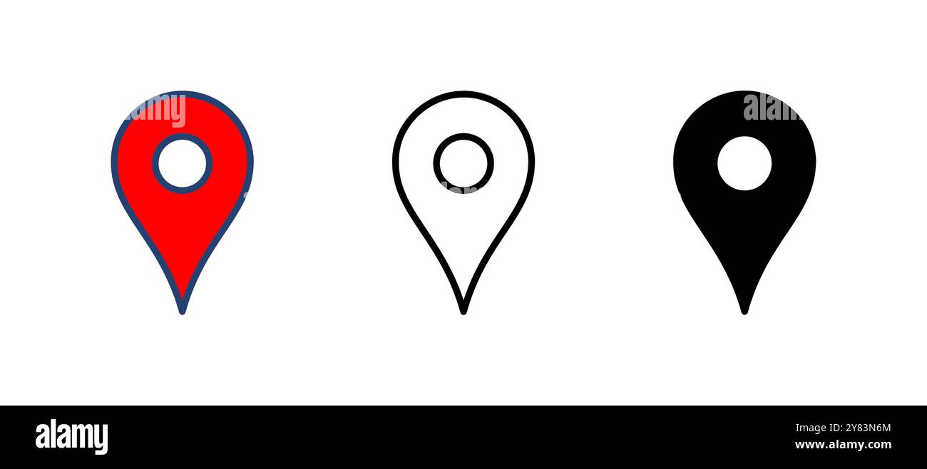 Pin icon vector. Location icon vector. destination icon. map pin Stock ...