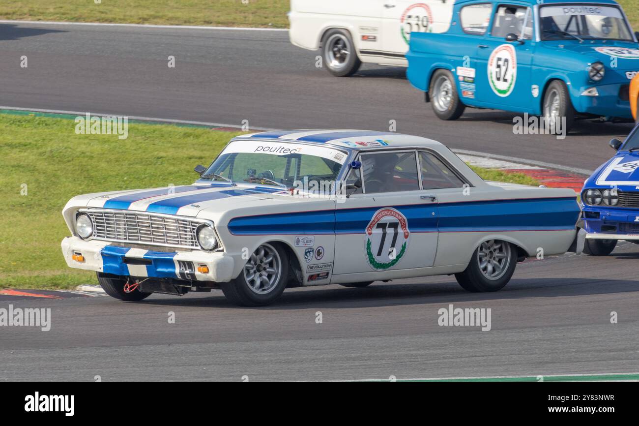 Alan Greenhalgh in his Ford Falcon Sprint during the 2023 Snetterton ...