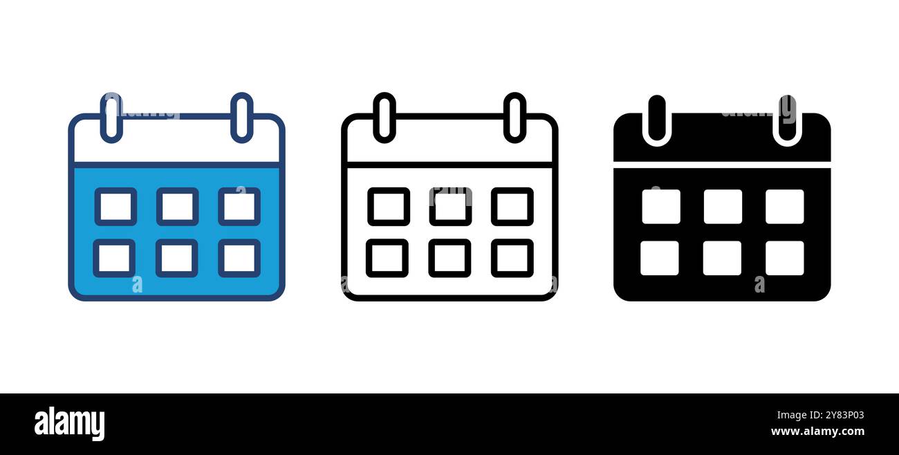 Calendar icon vector. Calender symbol. calendar vector icon Stock ...