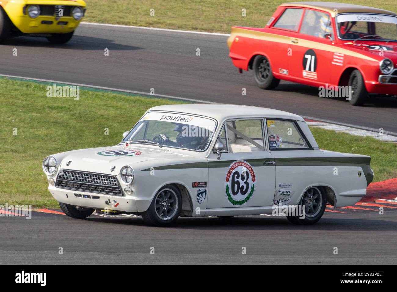 Tim Abbott in his Ford Lotus Cortina during the 2023 Classic Touring ...