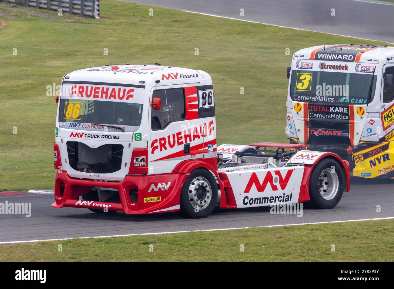 Tom O'Rourke in his MV Commercial MAN TGS at 2023 British Truck Racing ...