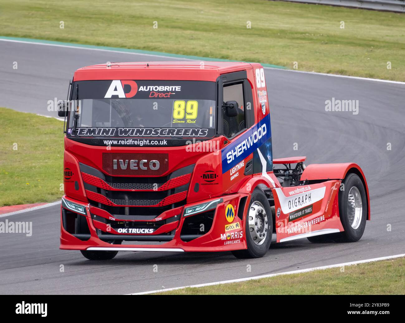 Simon Reid in his Reid Transport IVECO Stralis during the 2023 British ...