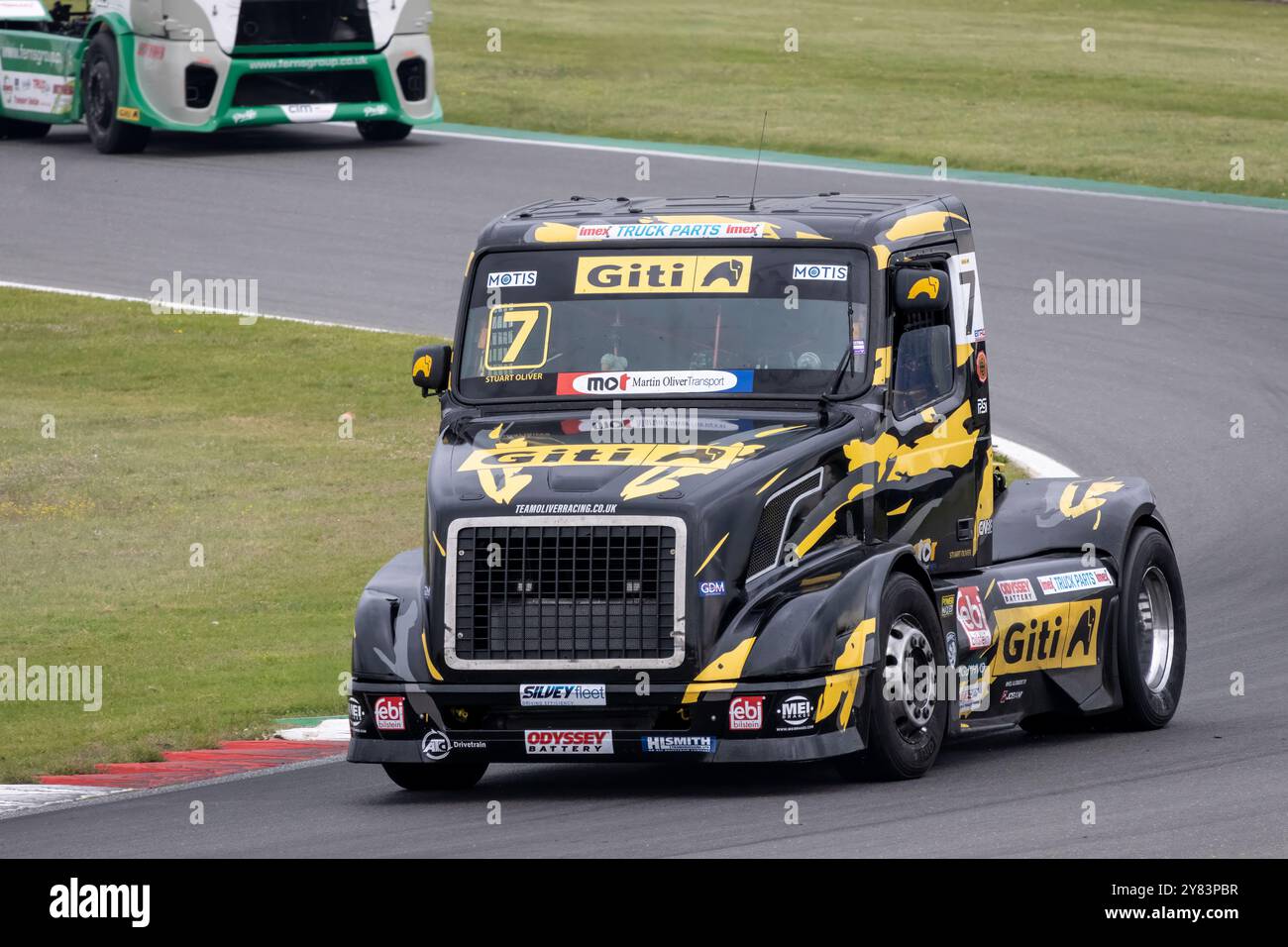 Stuart Oliver in the Team Oliver Racing Volvo VNL during the 2023 ...