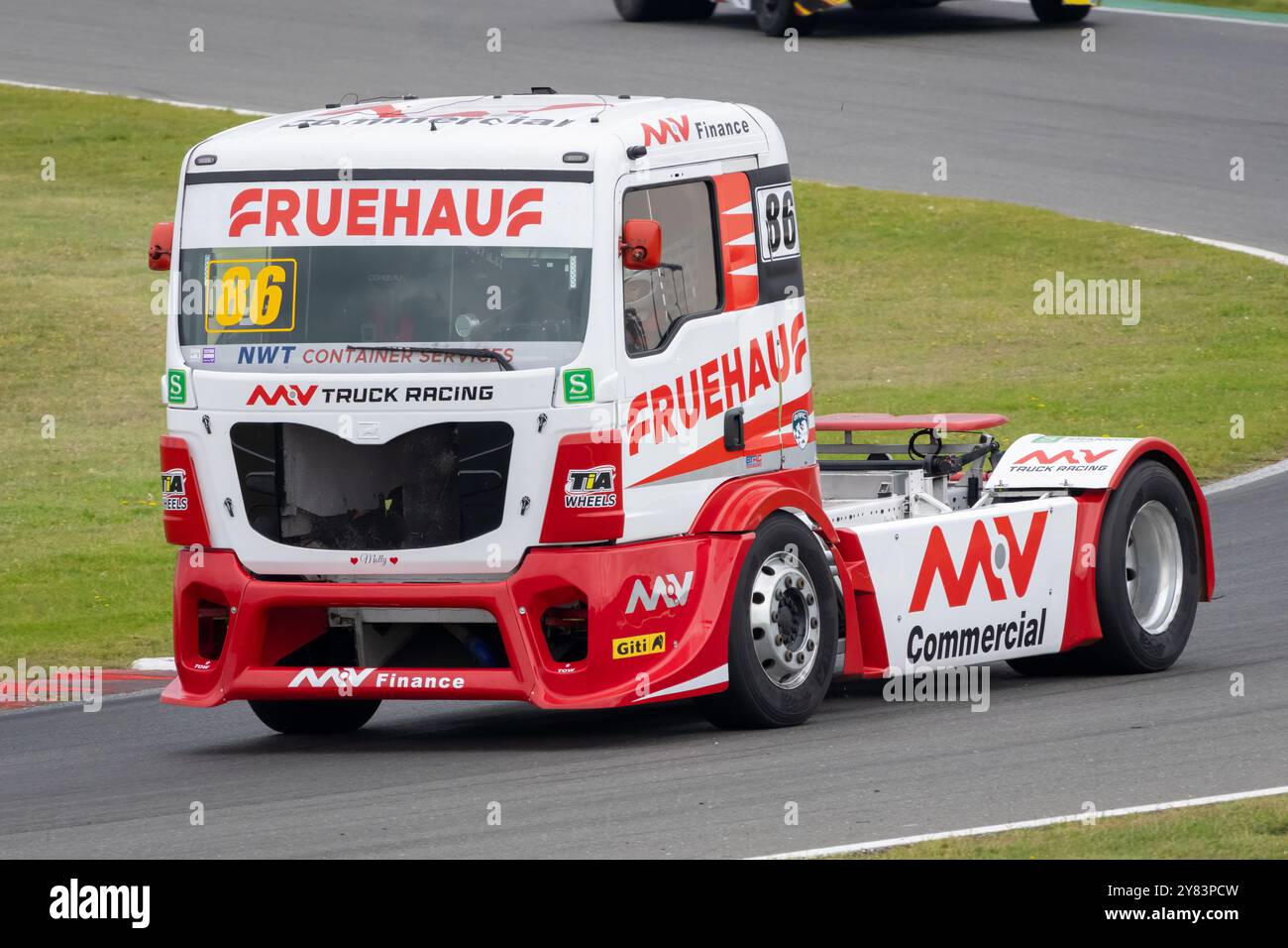 Tom O'Rourke in his MV Commercial MAN TGS at 2023 British Truck Racing ...