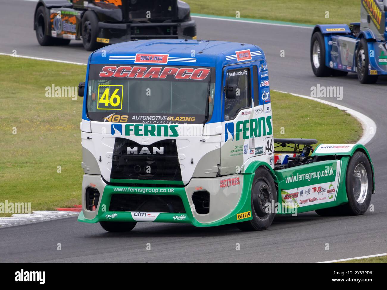 Bradley Smith in the Smith Racing MAN TGX truck at the 2023 Snetterton ...