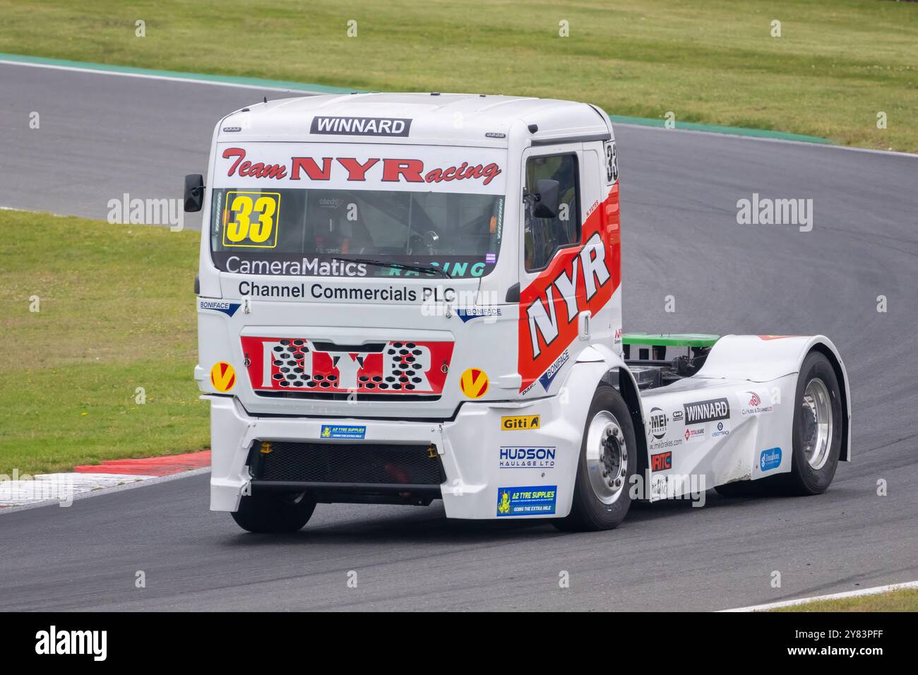 Neil Yates in his NY Racing MAN TG during the 2023 Snetterton British ...