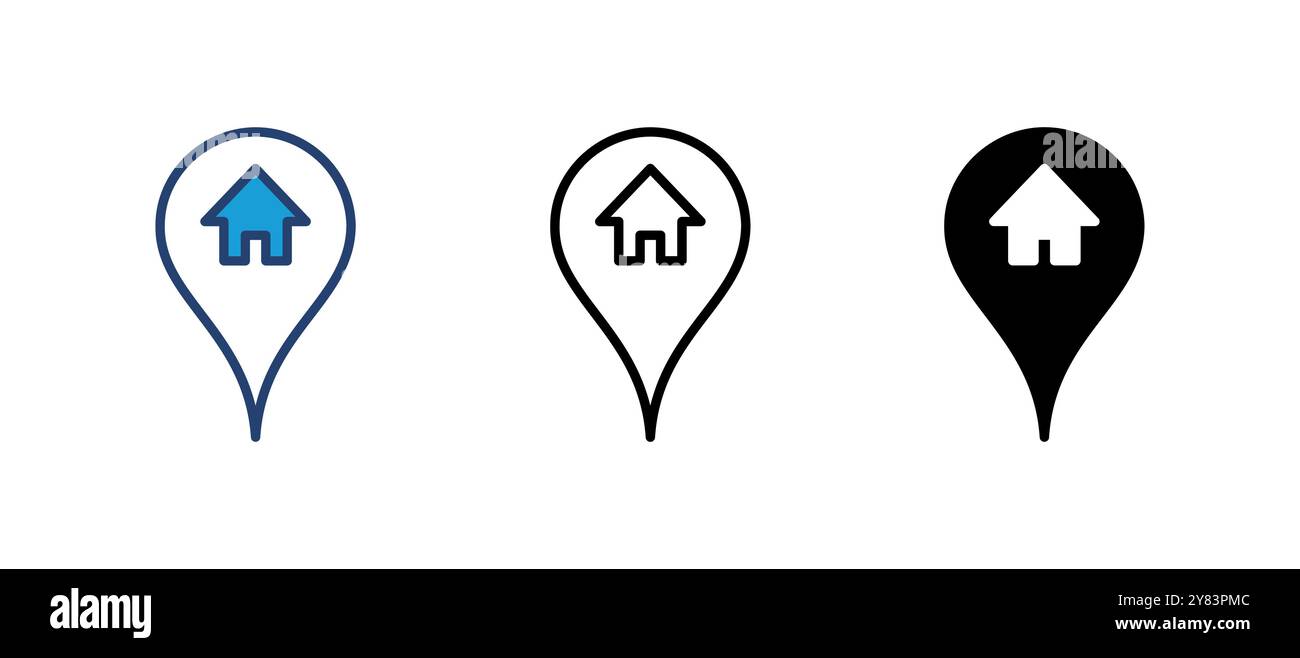 address icon vector. home location icon vector Stock Vector Image & Art ...