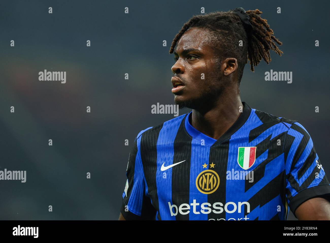 Yann Aurel Ludger Bissek of FC Internazionale looks on during UEFA ...