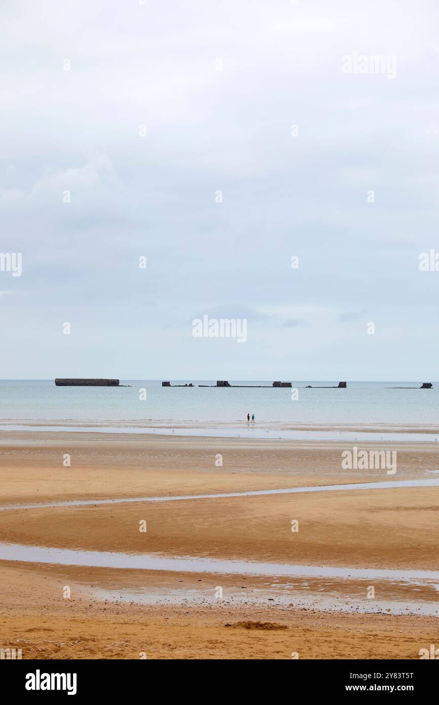 The Asnelles landing Beach, Normandy, France Stock Photo - Alamy