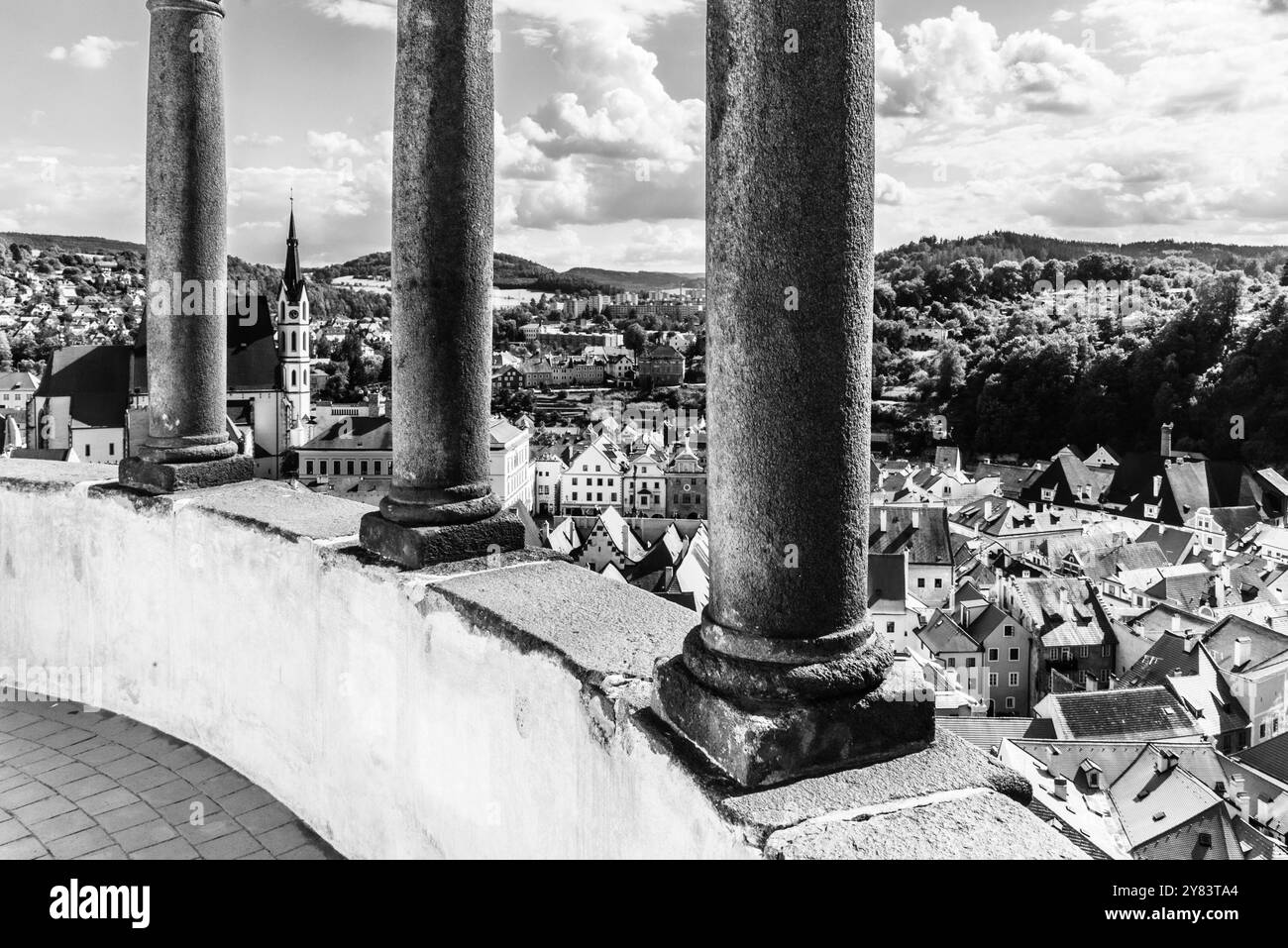 Showcasing rooftops Black and White Stock Photos & Images - Alamy