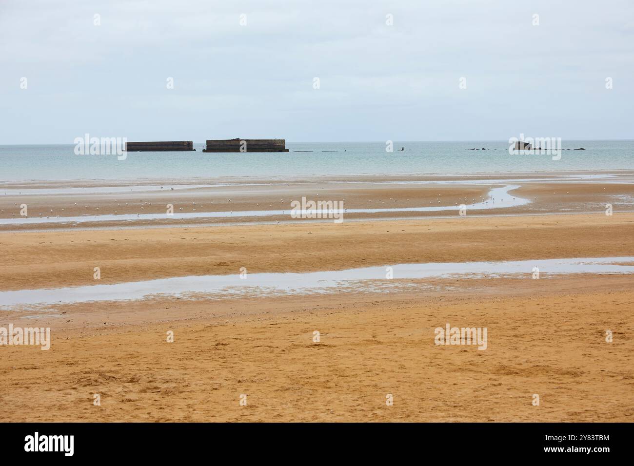 The Asnelles landing Beach, Normandy, France Stock Photo - Alamy
