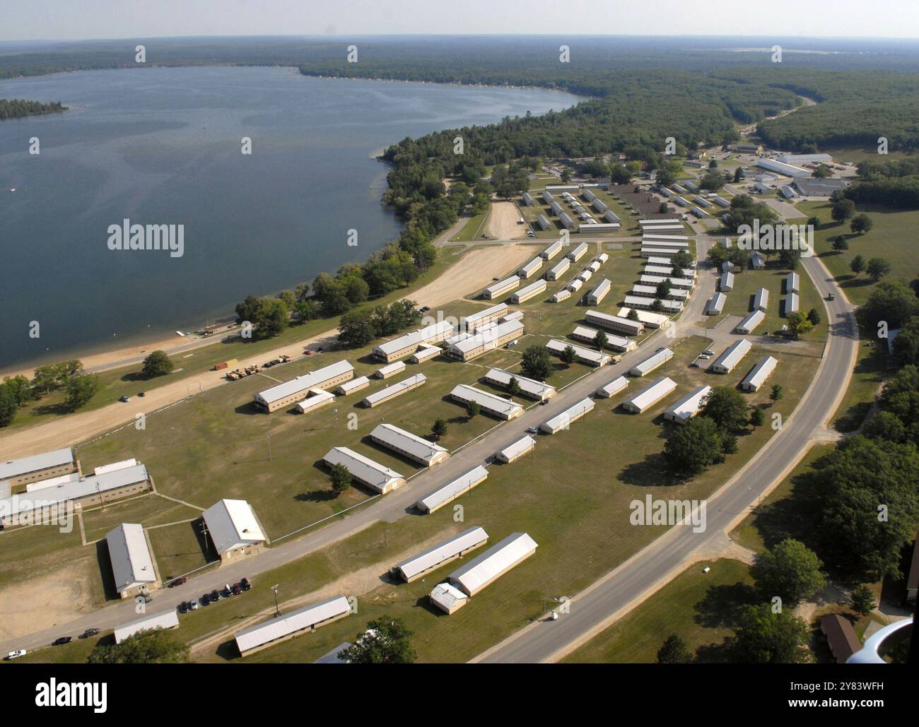 FILE - This photo shows an aerial view of Camp Grayling Joint Maneuver ...