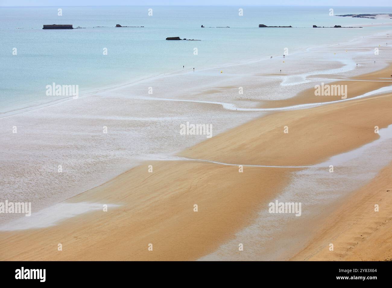 The Asnelles landing Beach, Normandy, France Stock Photo - Alamy