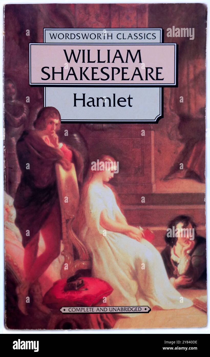 William Shakespeare - Hamlet. Book cover, studio set up Stock Photo - Alamy