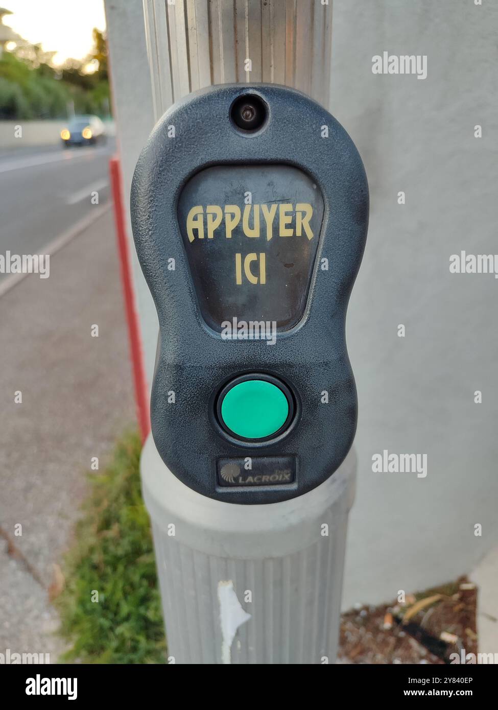Press the Button to Gain Access for the Crosswalk and Pedestrian ...