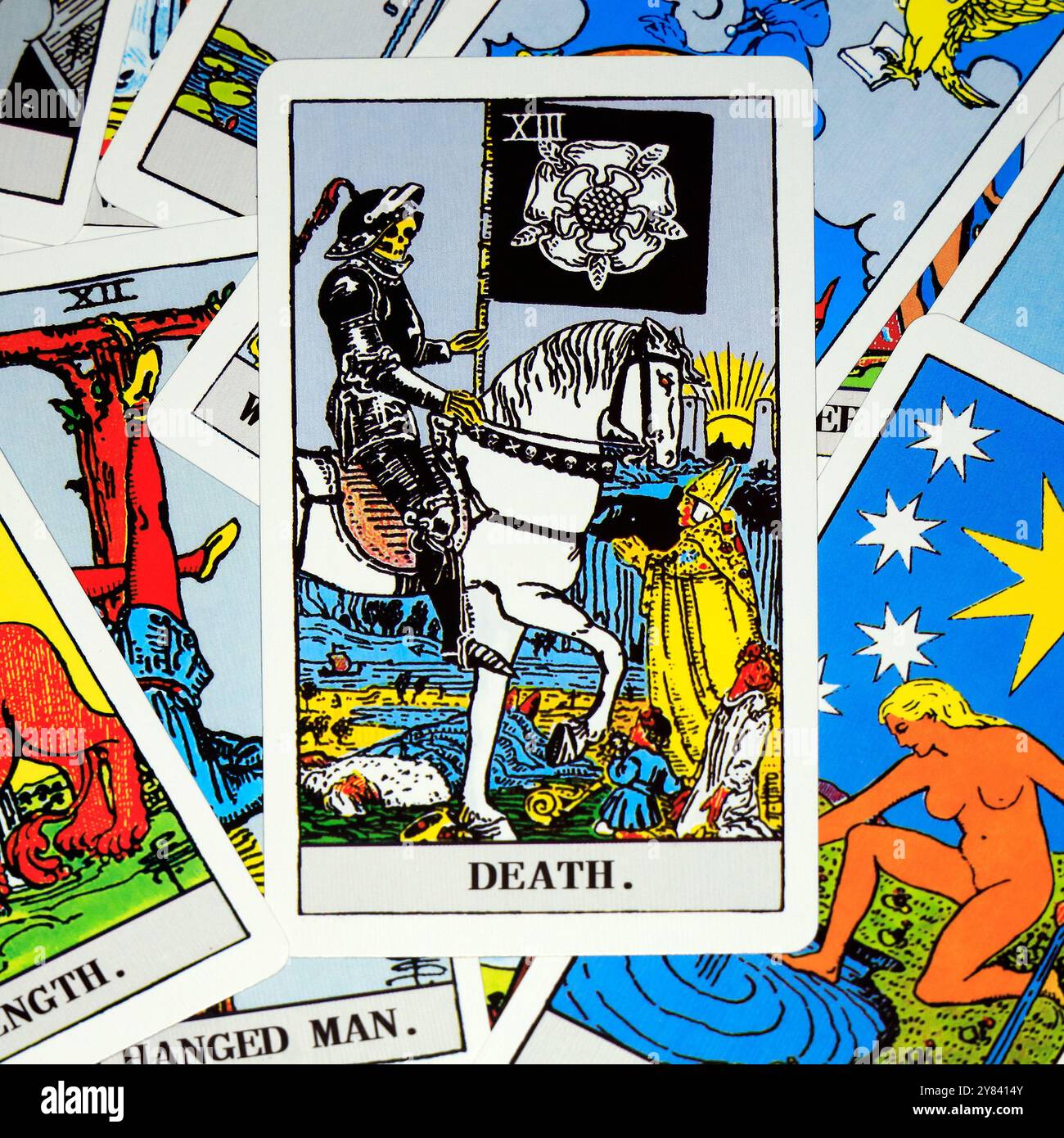 Death tarot card hi-res stock photography and images - Alamy