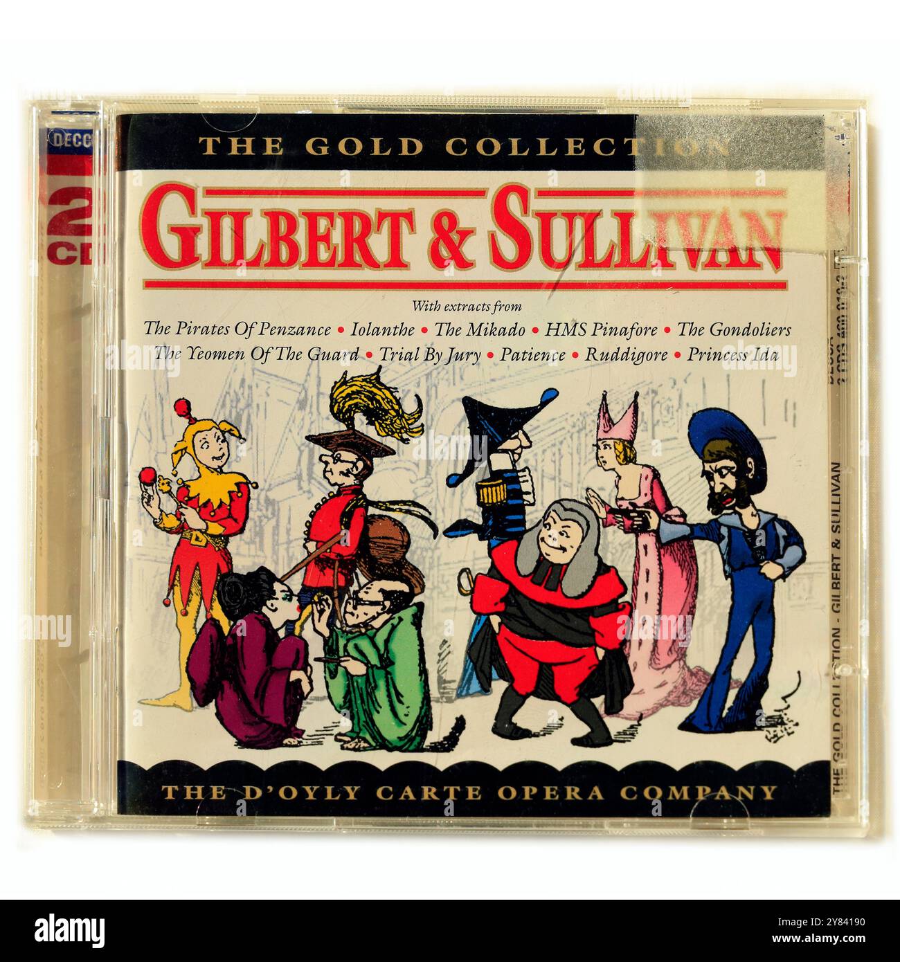 Gilbert & Sullivan - The Gold Connection. CD case. Studio setup Stock ...